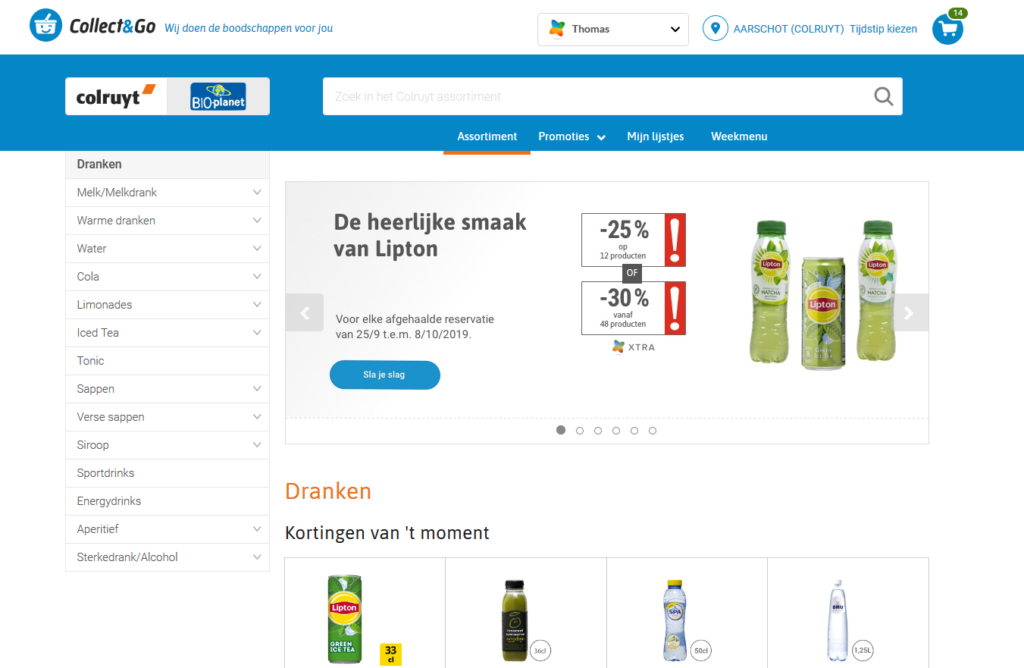 Collect & Go duurder dan Colruyt? | Supermarktenonline.be